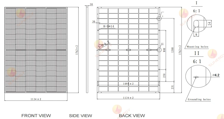 Sunergy 440W-455W N Type Mono Solar Panels for Residential Power