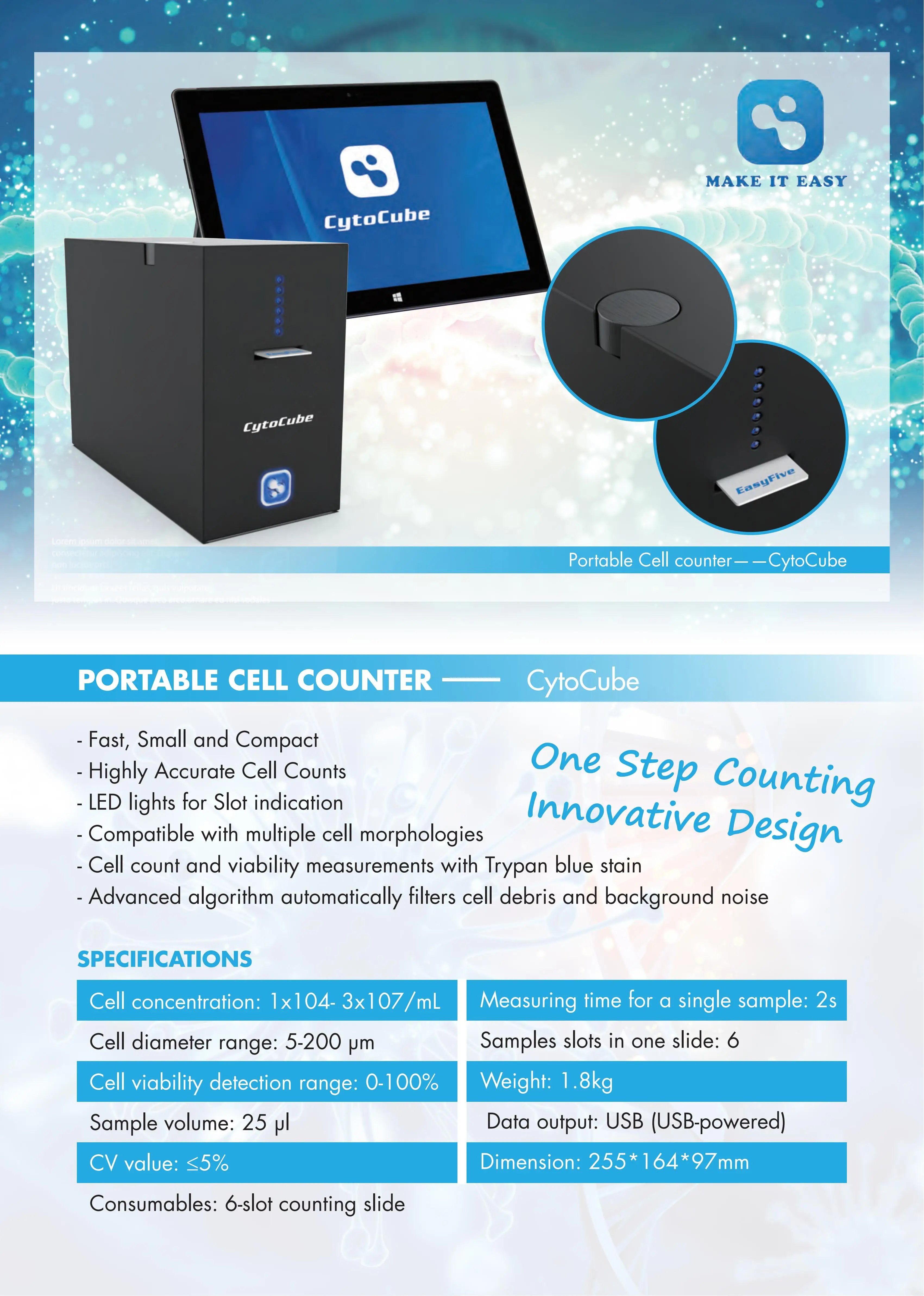 Portable Electronic White Blood Cells Differential Counter - Buy Cell ...