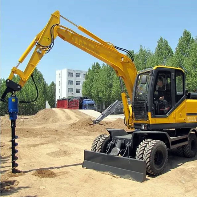 Earth Drilling Auger Drill Hole Excavator Attachment Excavator Drill ...
