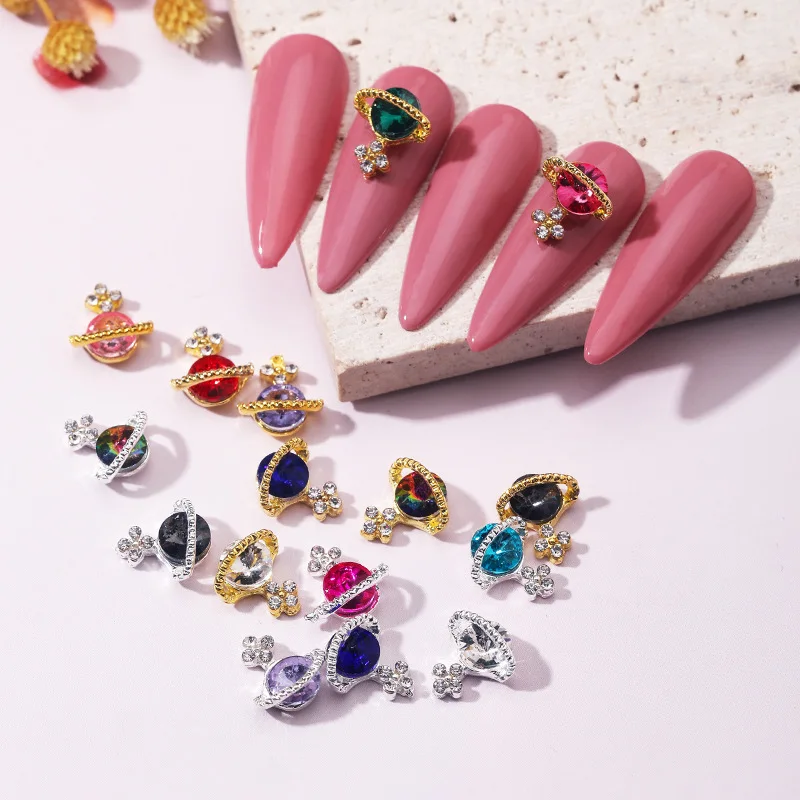 Luxury Diamond Nail Parts Gems Stones Crystal Rhinestones Alloy Jewelry ...