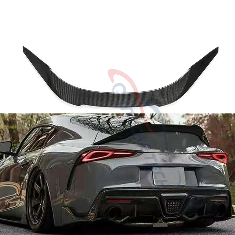 For 2018-2022 Toyota Supra MK5 Carbon Fiber Rear Wing Spoiler V Style ...