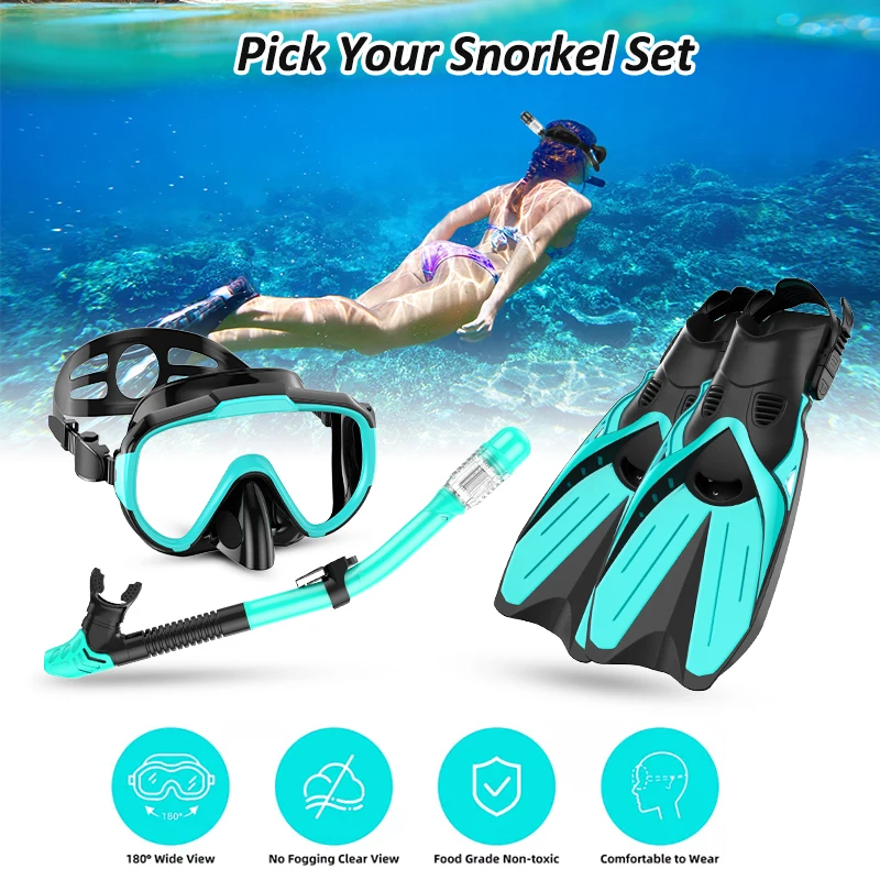 Wavefun Diving Equipment Snorkeling Swimming Full Face Snorkel Mask ...