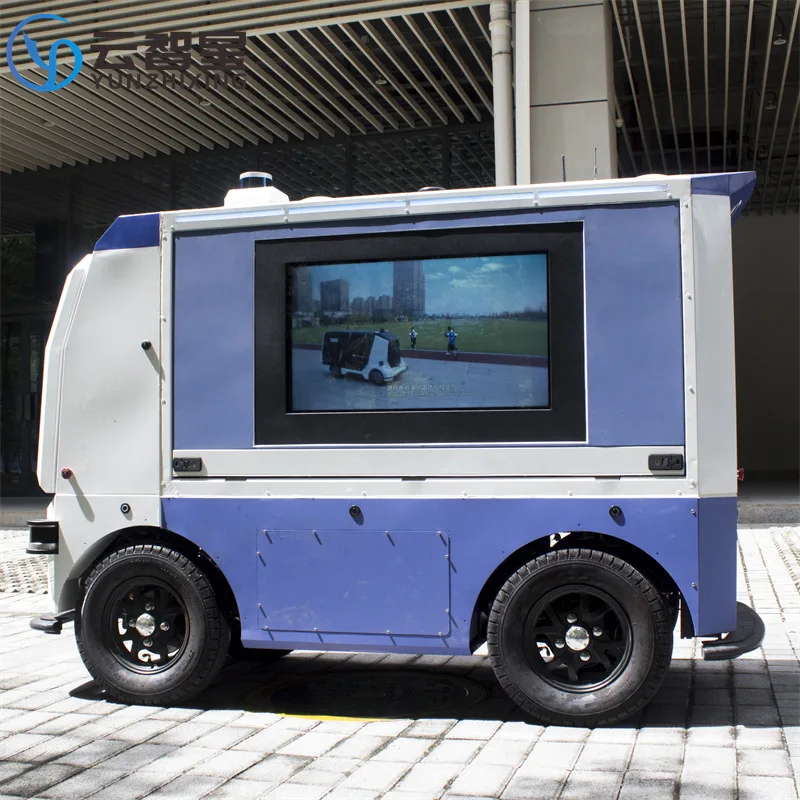 Custom Outdoor Unmanned Delivery And Driving Robot,Community Park ...