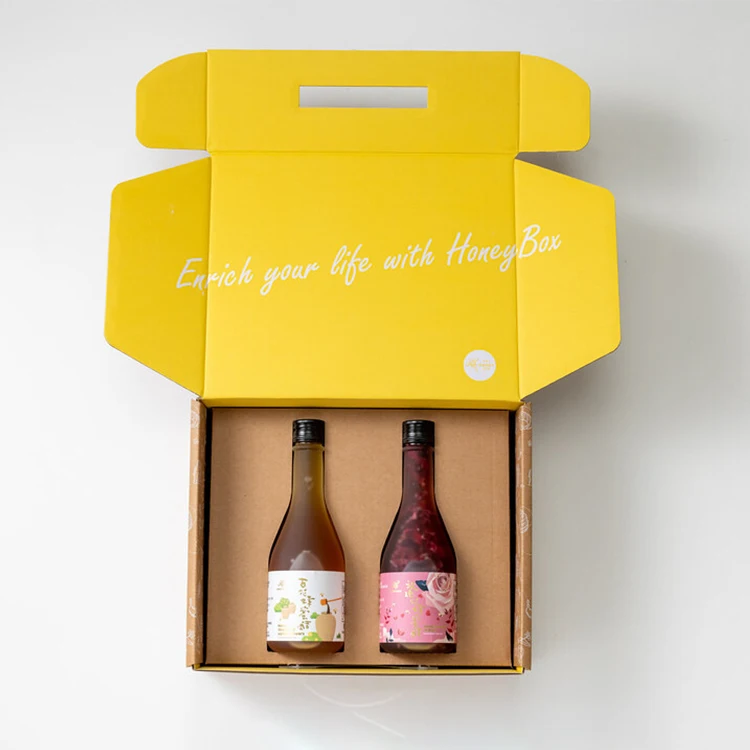 Custom Cardboard Honey Gift Box & Eco-Friendly Glass Jar Packaging ...