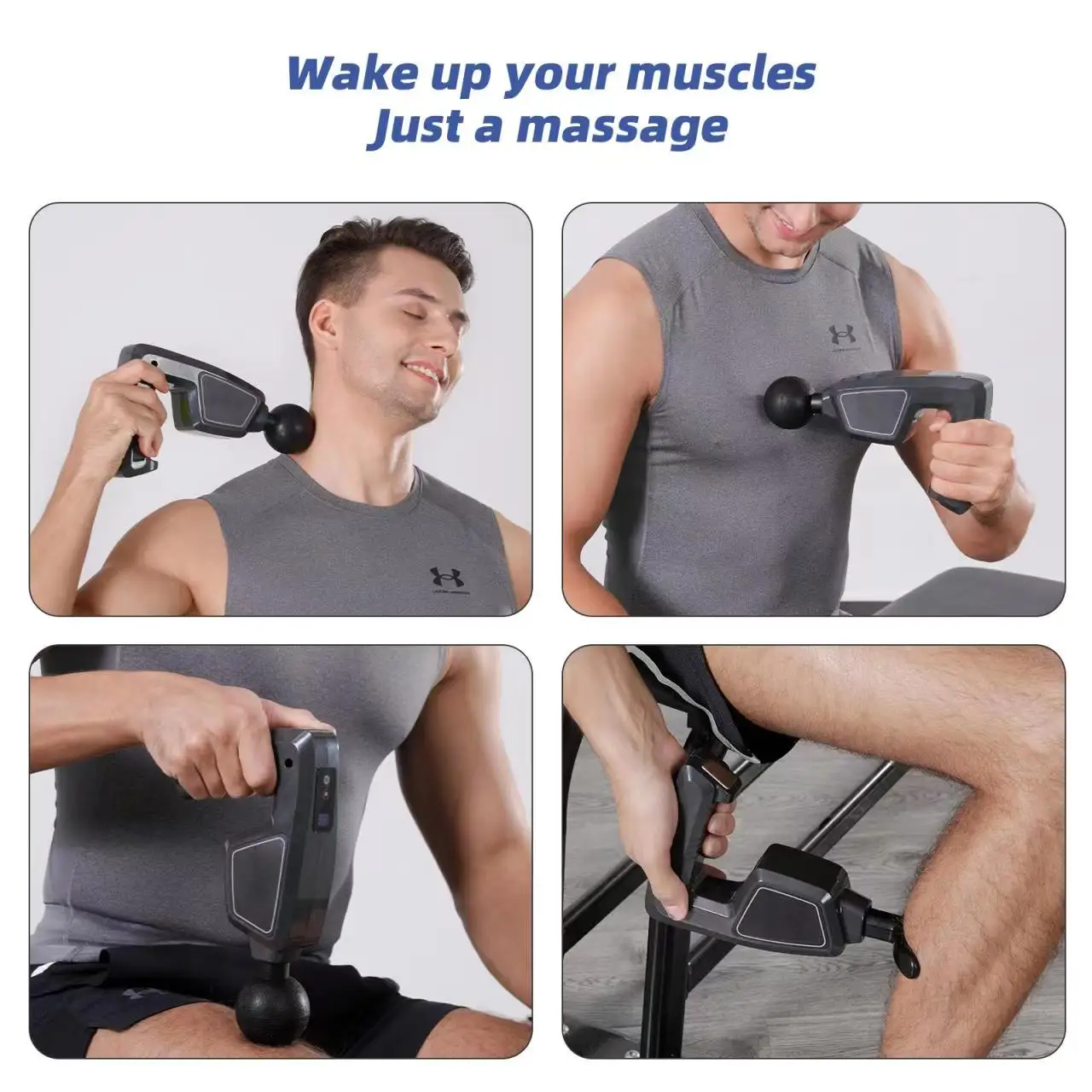 Healthpal Deep Muscle Fascia Tissue Pocket New Portable Hand Held Small ...