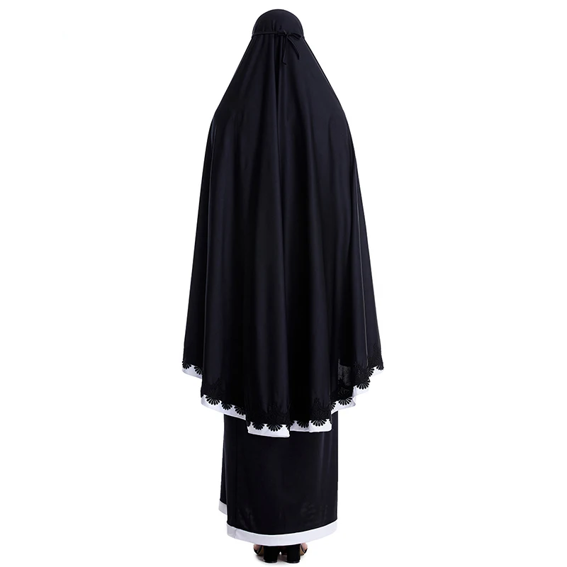 Traditional Eid Ramadan Prayer Chador Jilbab Abaya Muslim Dress Solid ...