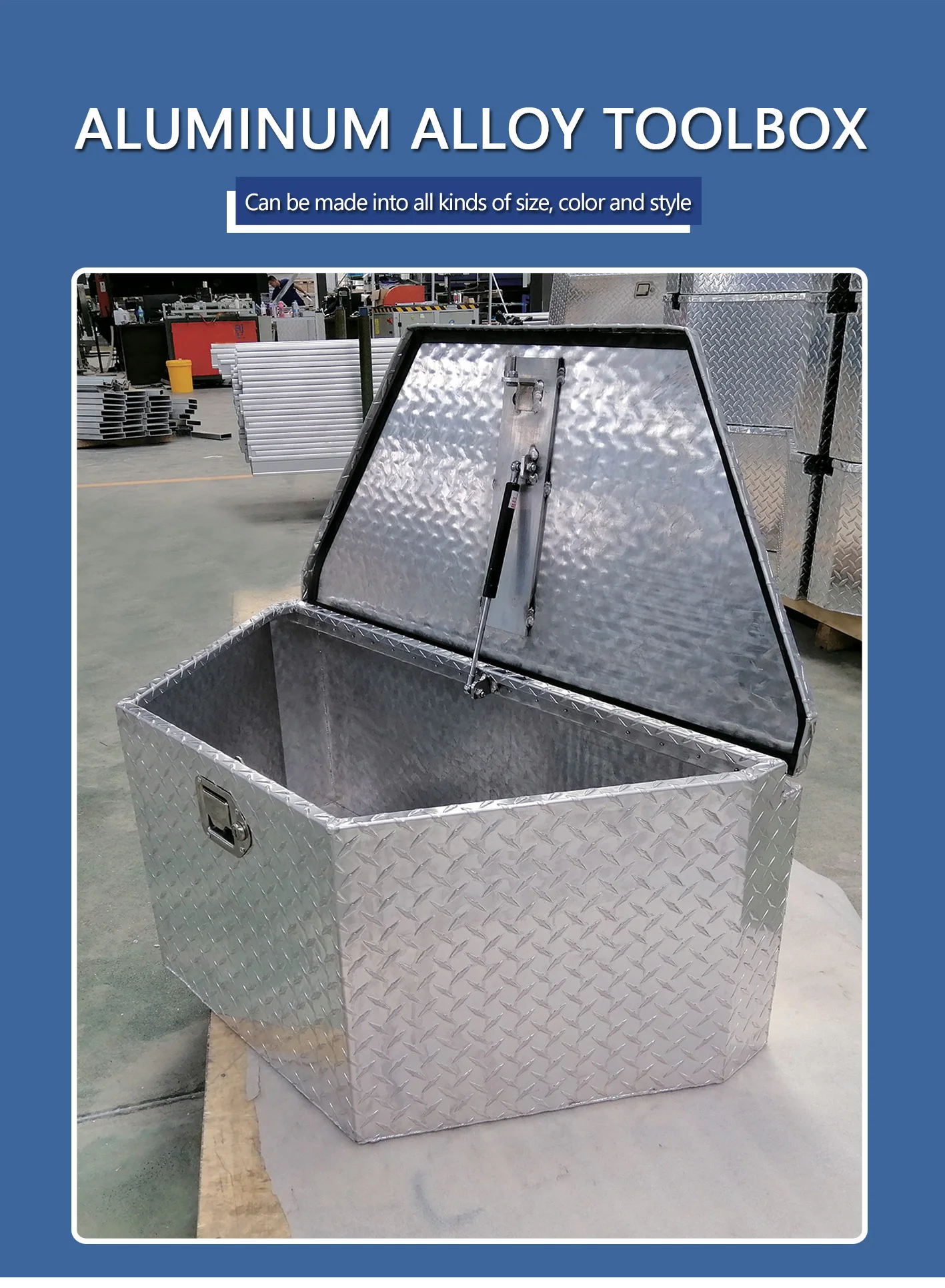 Aluminum Trailer Tongue Tool Box - Durable & Secure Storage