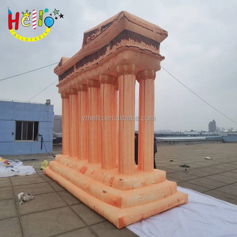 High Quality Inflatable Building Model Giant Inflatable Temple ...