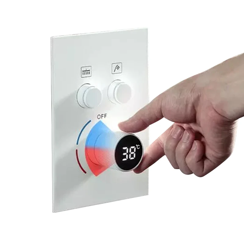 2 Way Water Power Push Button Control Wall Mount Intelligent Digital ...