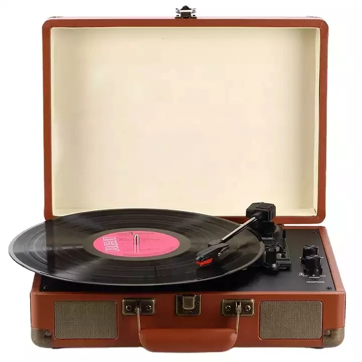 Modern electric gramophone record player Vintage Vinyl Record Player ...