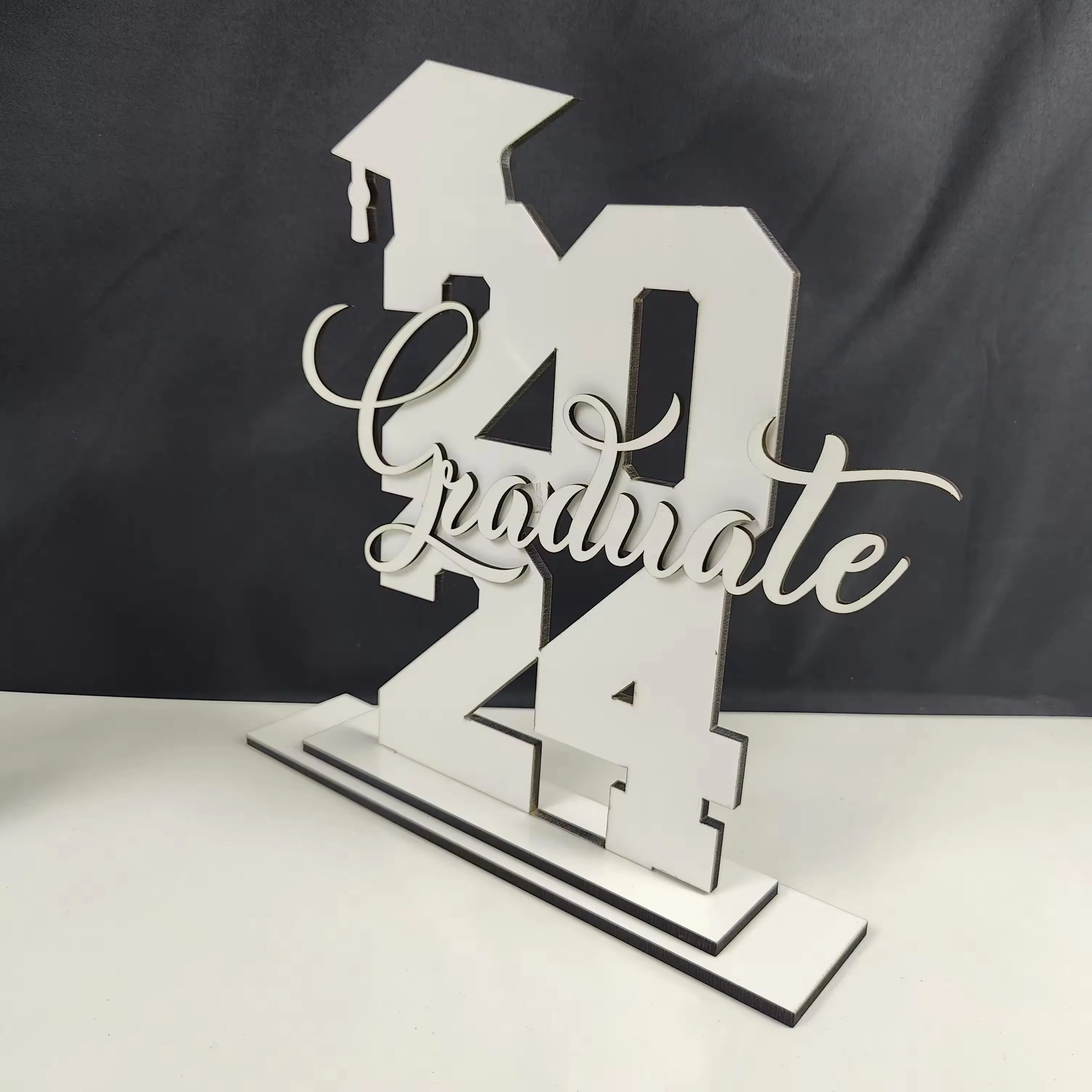 Sublimation White Plain 2024 Graduation Mdf Blanks Photo Frames For ...