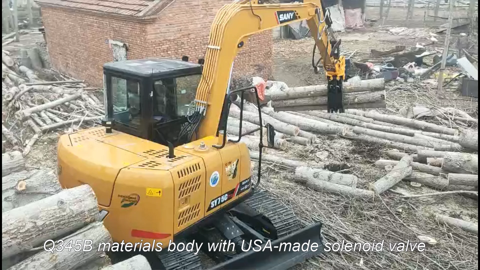 Jt Energy Forest Timber Hydraulic Log Wood Grapple For Excavators - Buy ...