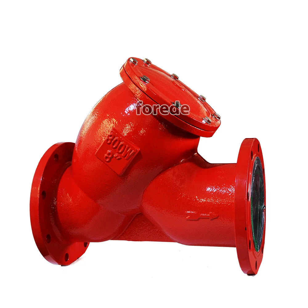 FOREDE Flange End Y Strainer Filter Ductile Iron for Fire Fighting ...