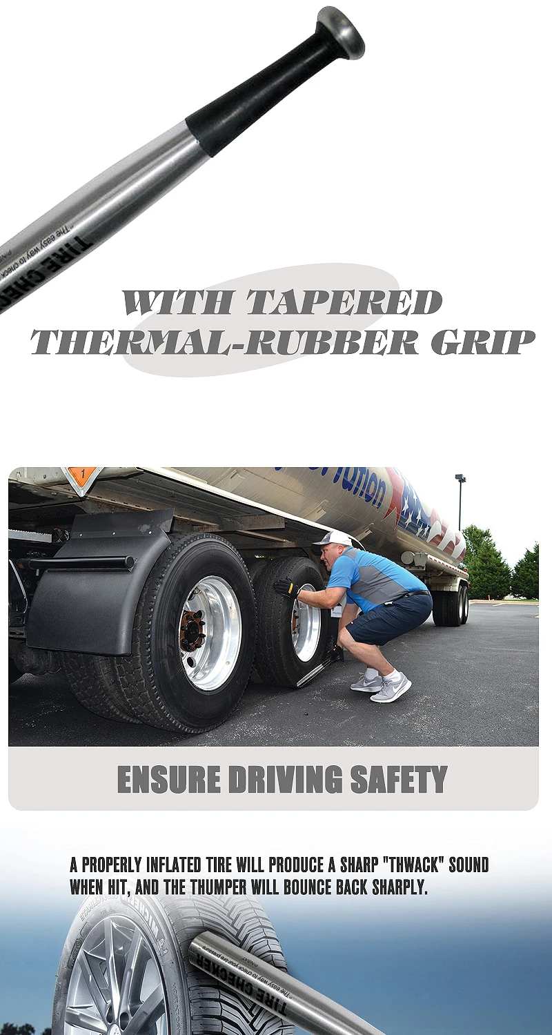 Aluminum Tire Checker Thumper - Efficient Pressure Testing