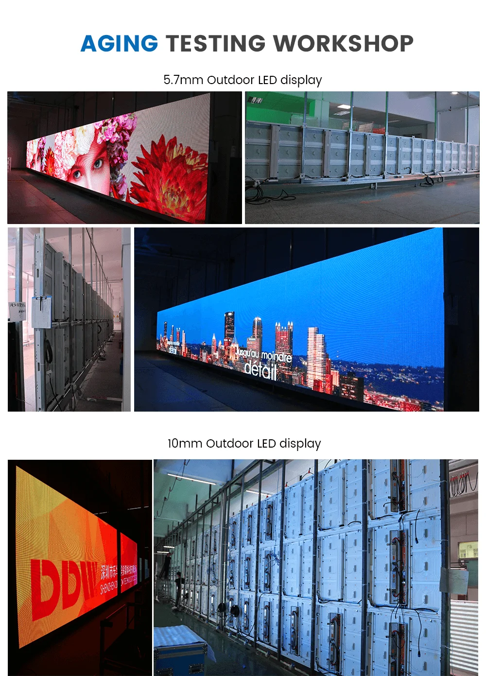 Stable Performance Outdoor Led Advertising Display P5 P6 P8 P10 High ...