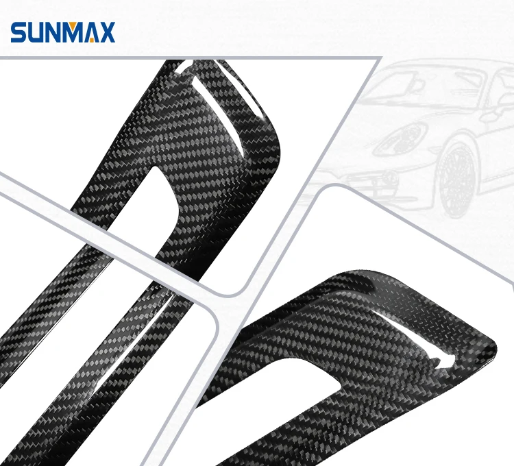 Real Carbon Fiber Door Sill Strip Trim Cover Protection Decorative Car ...