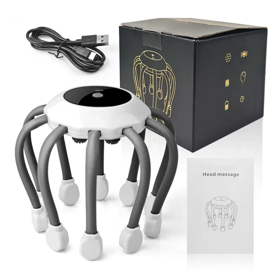 Phentech Rechargeable Head Massager - Stress Relief Octopus Claw