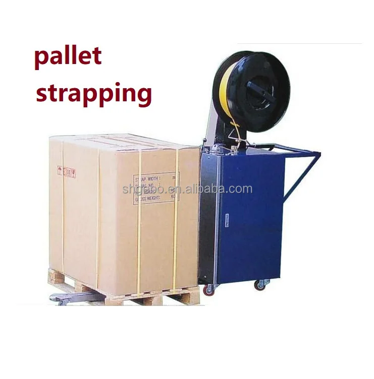 Fully Mobile Semi Automatic Pallet Strapping Machine for Apparel