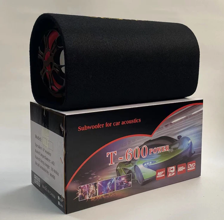6-inch Cylindrical Subwoofer - High-Quality Car Speaker