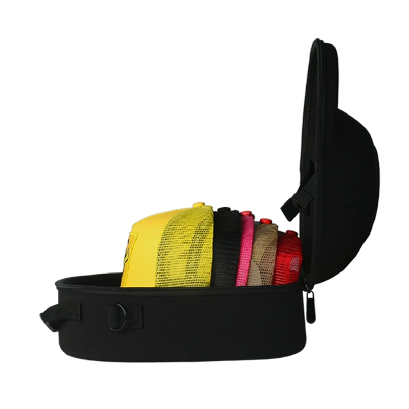 Customized Hat Travel Case Storage Boxes Cap Carrier With Carrying ...
