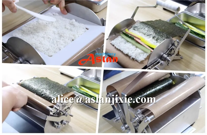 Fast Food Seaweed Sushi 5 Slicing Machine - Customized Cutting
