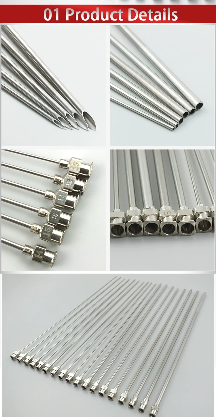 Industrial 8G-32G Stainless Steel Syringe Blunt Needles