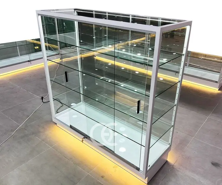 Retail Store Display Glass Design Kiosk Counter Tobacco Showcase ...