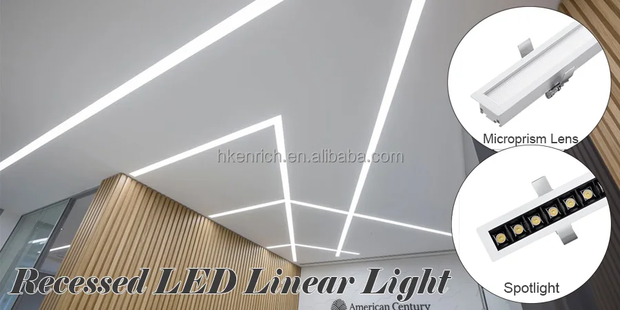 Wall Recessed Led Linear Profile Lights With Customized Design Trimless ...
