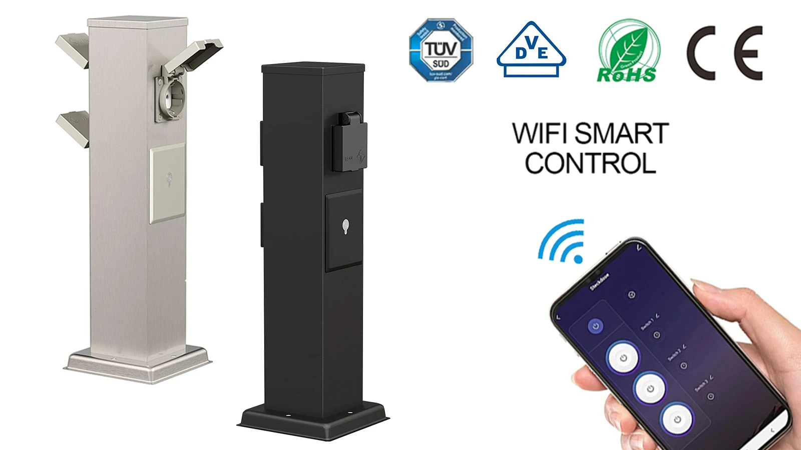 Howlighting Outdoor Ip44 Garden Socket Stainless Steel Garden Socket ...