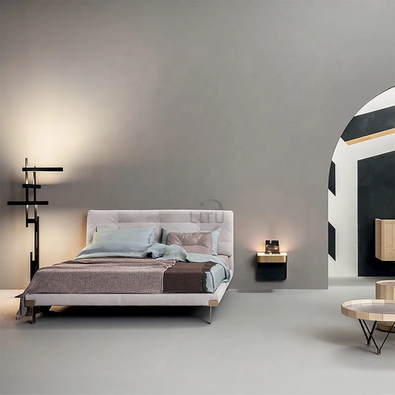 Bed king Size Luxury Frame with Storage Wooden Beds Modern King-size ...