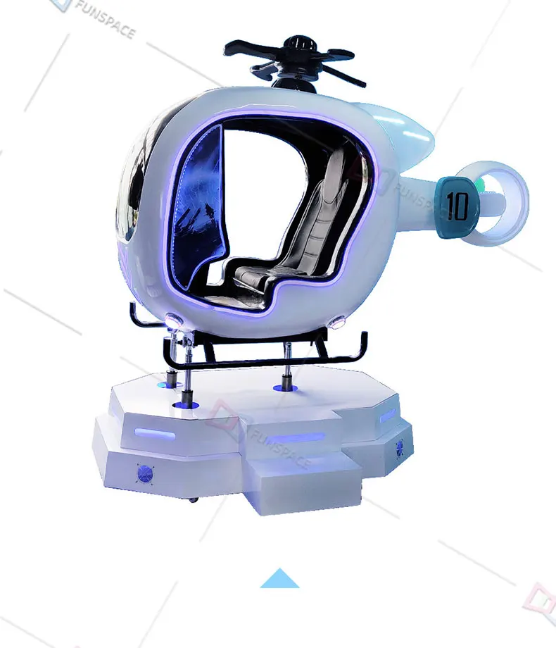 Hot Flight Simulator Cockpit with 3D VR Glasses for Sale