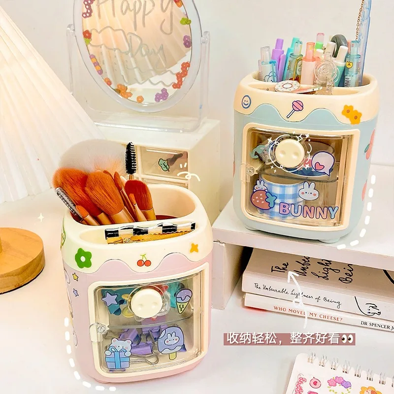 Factory Wholesale Cartoon Pen Holder With Window Cute Piggy Stationery ...