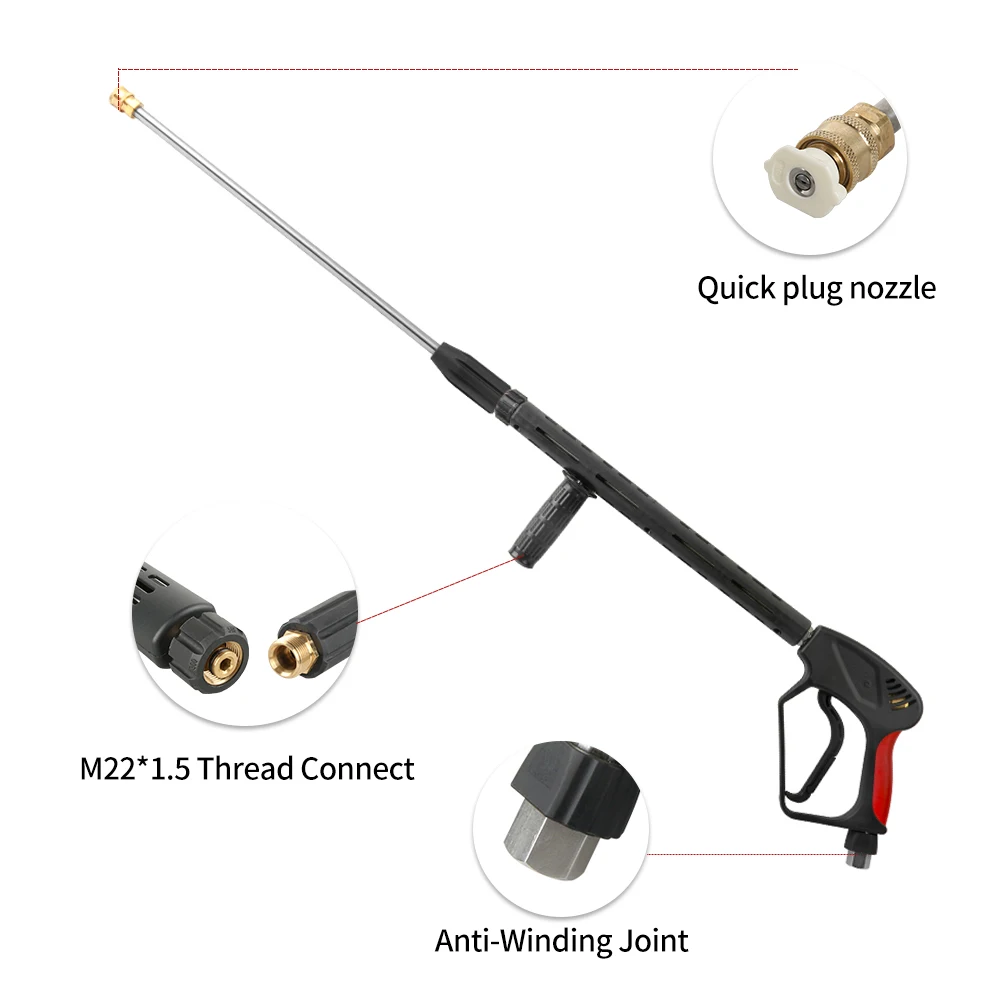 SPS 5000 PSI Industrial Pressure Water Gun for Car Wash