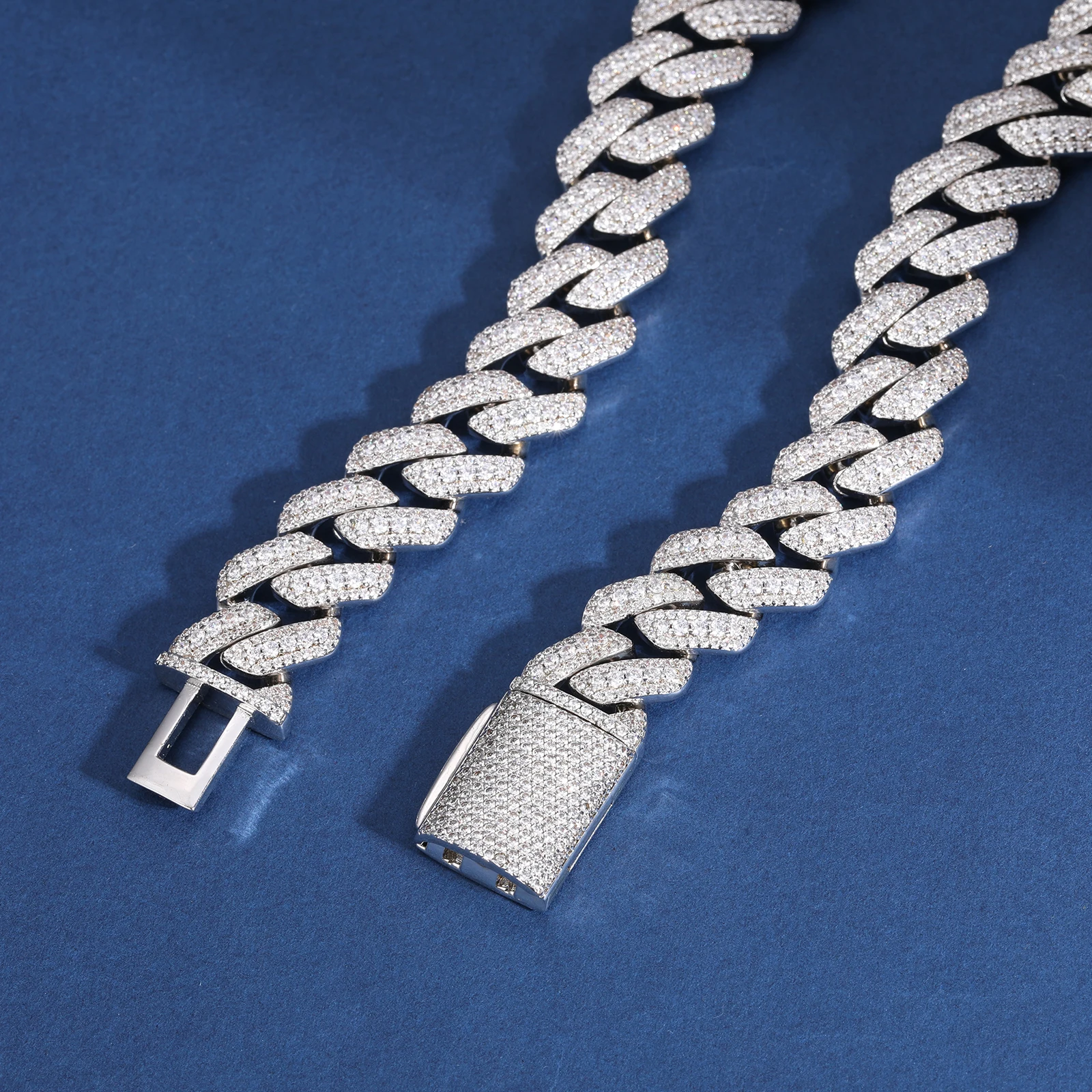 Custom Logo Service - 925 Sterling Silver Cuban Chain