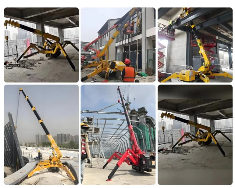 Hydraulic Electric Mini Telescopic Boom Foldable 360 Degree 5t 8T ...