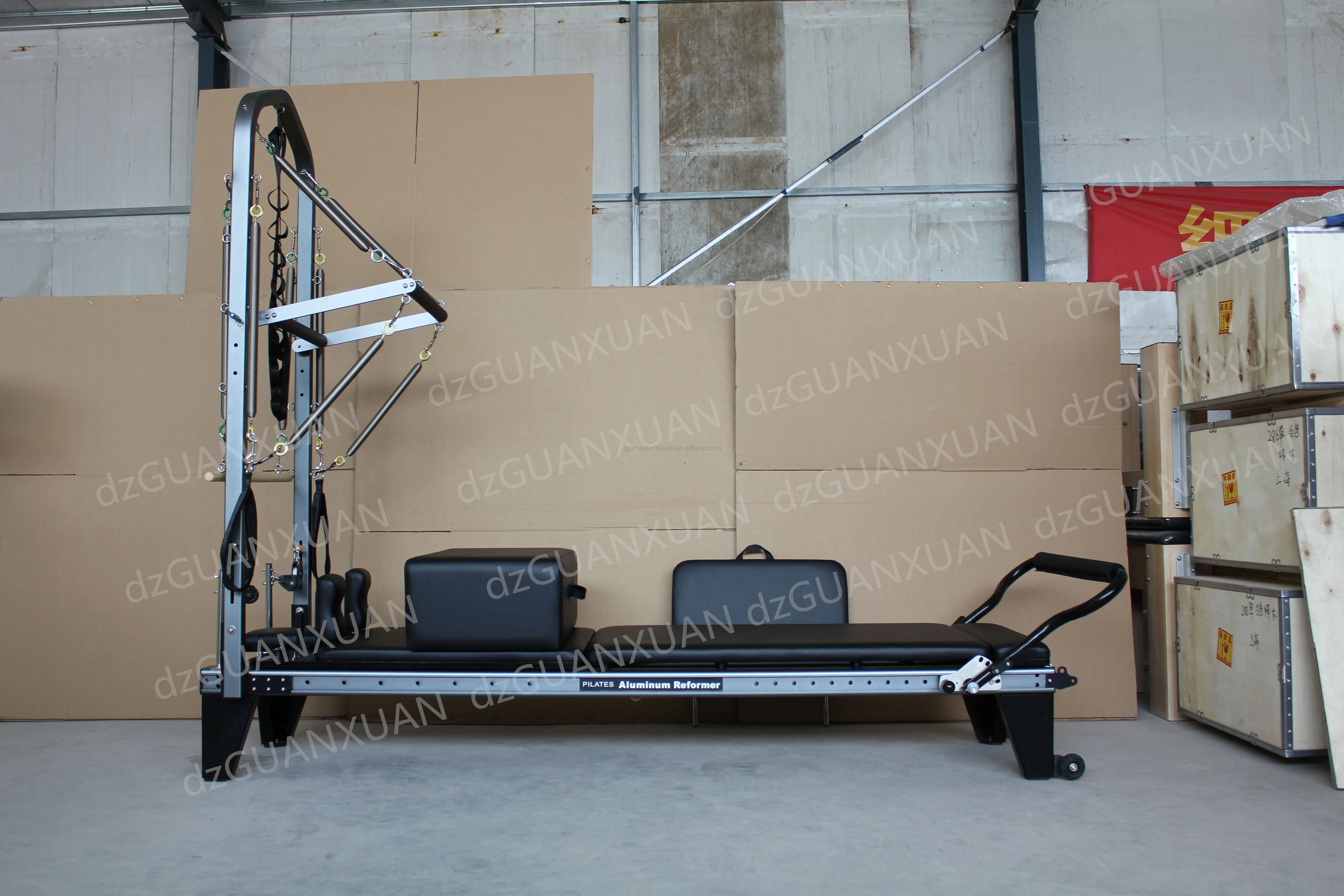 Pilates Reformer With Half Tower In High Quality Aluminum Alloy Frame ...
