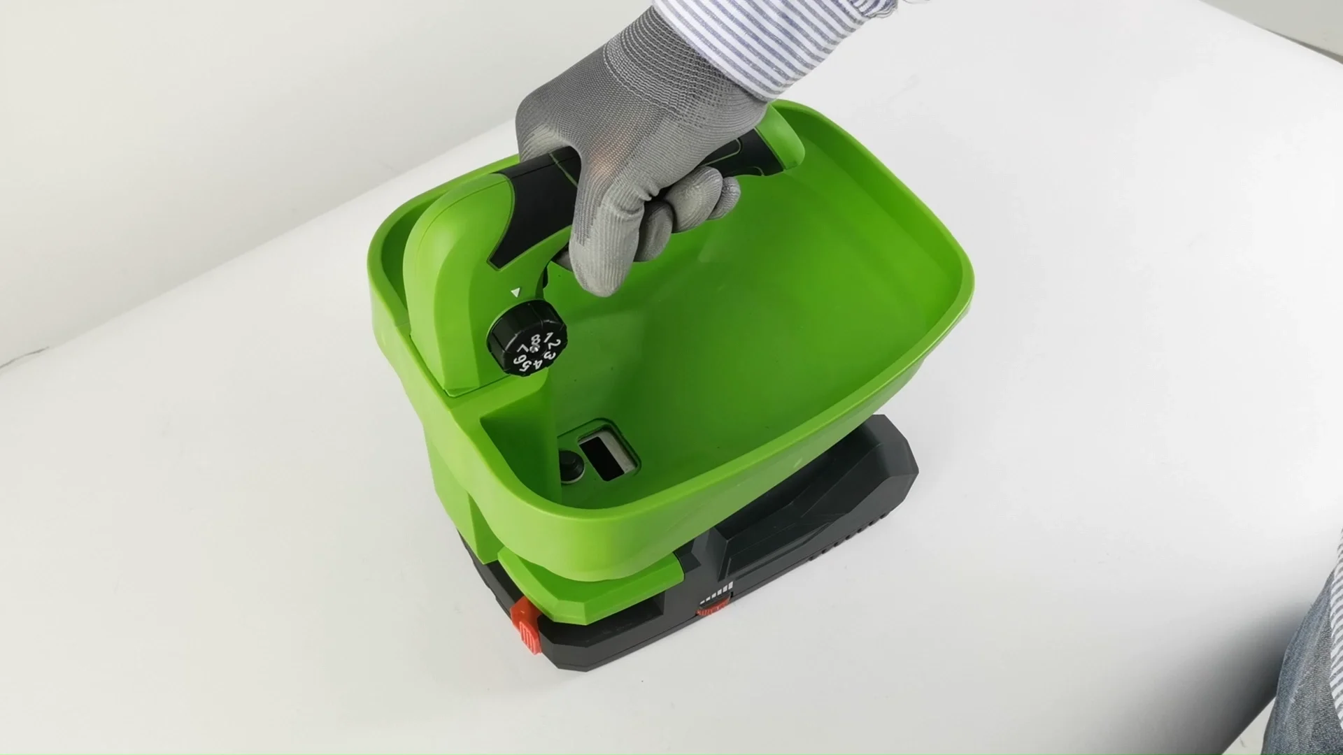 Vertak Ergonomic Handle 20v Battery Fertilizer Spreader Feed Cordless ...