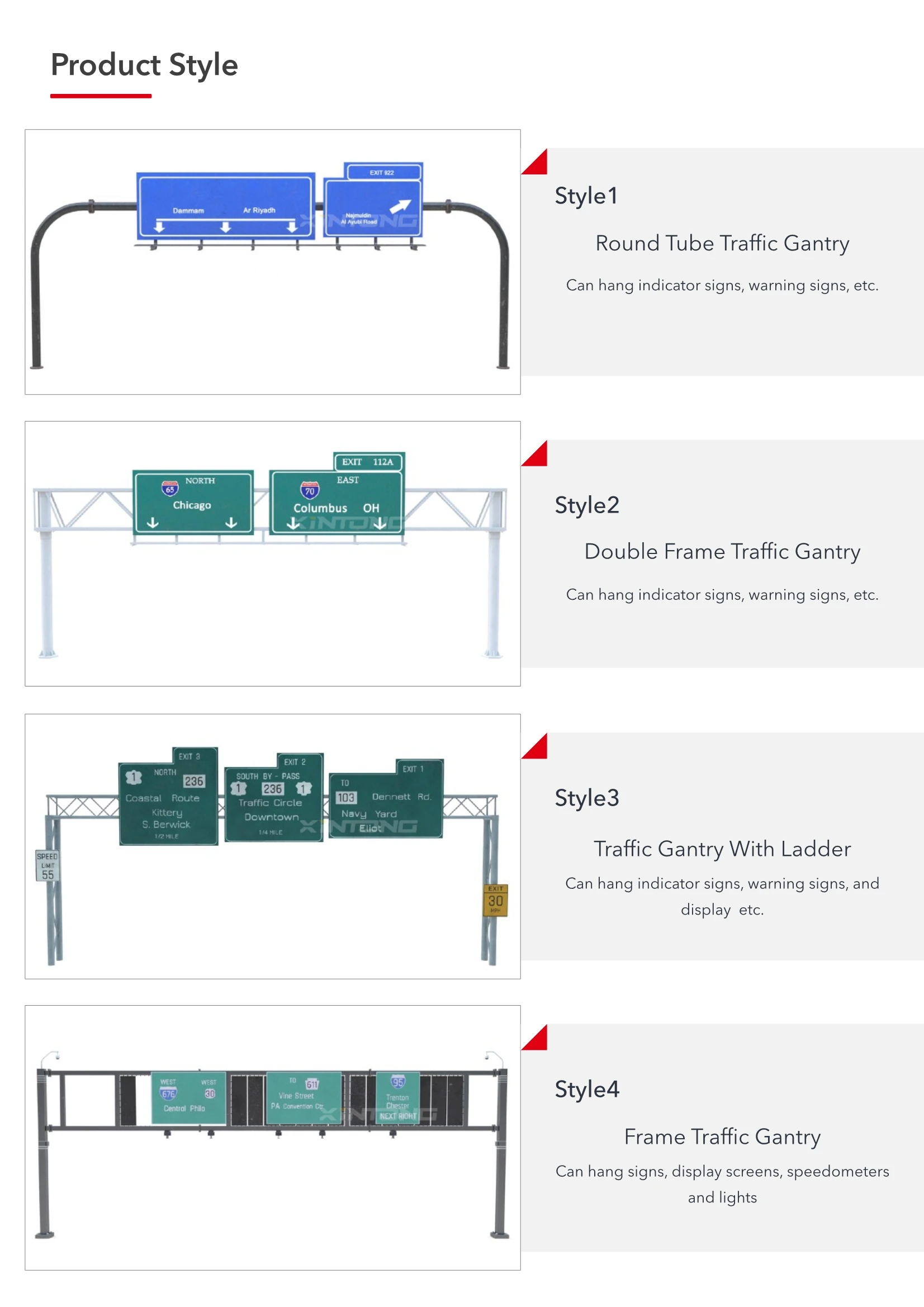 Highway Gantry Variable Message Signs - LED Display Board