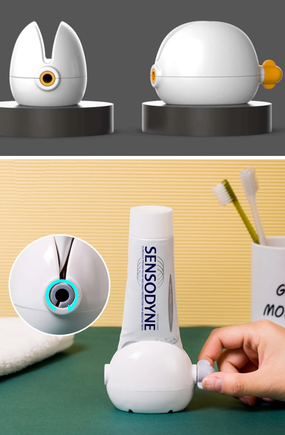 Toothpaste Squeezer Toothpaste Dispenser Multi-functional Facial ...