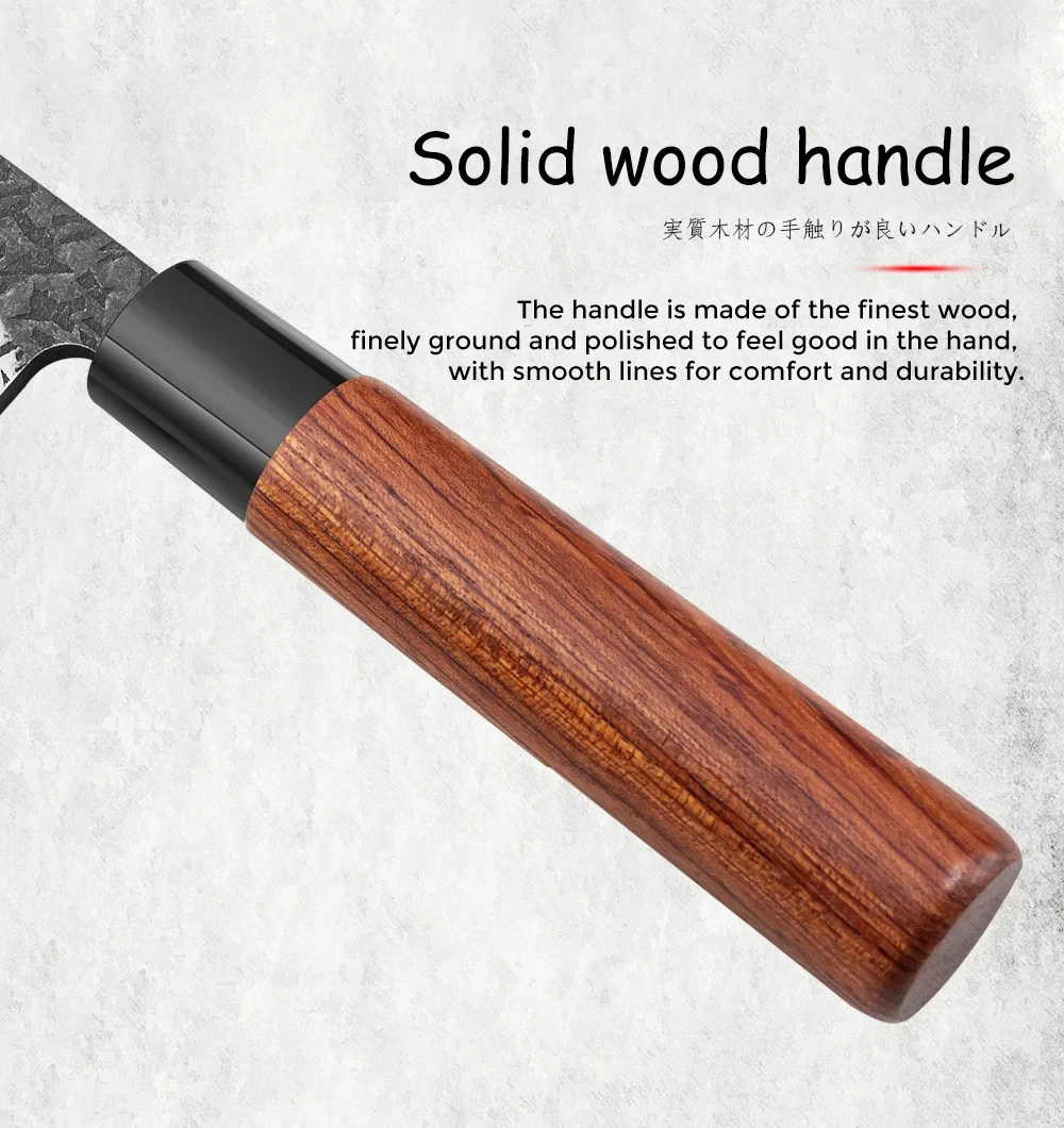 Forged Fish Head Knife Hammered Japanese Cooking Knife Salmon Willow ...