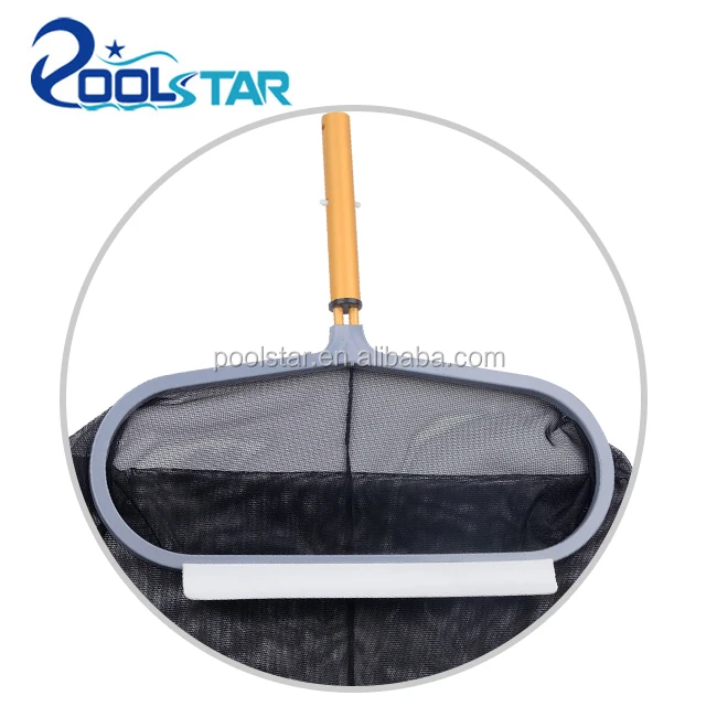 Aluminum Handle Nylon Net Easy-to-pick-up Pool Skimmer Leaf Rake ...