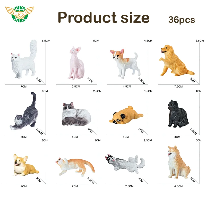 Children Pet Model Animals to Jungle Forest Rubber Realistic Lifelike ...