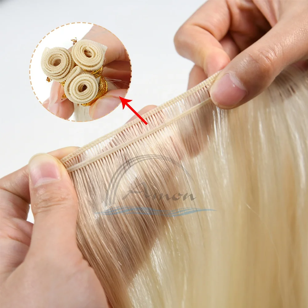 European Virgin Hair Thinnest Invisible Weft No Return Hair Double ...