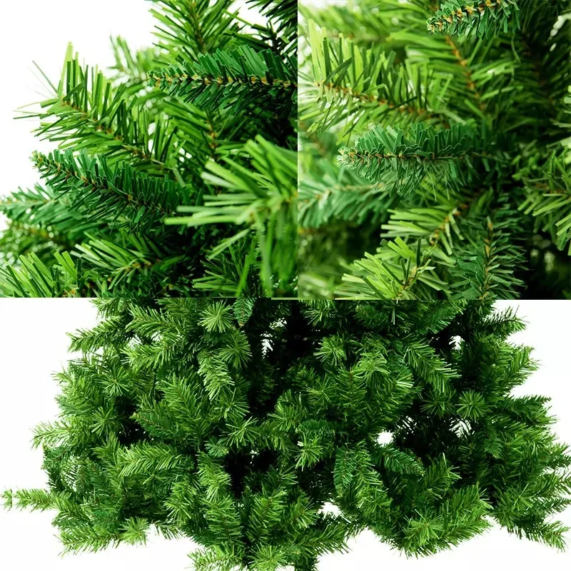 Green 7ft 210cm Artificial Pvc Christmas Tree With Metal Stand Indoor ...