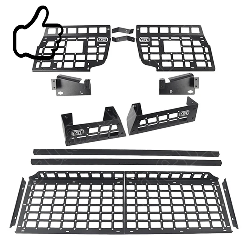Rear Boot Trunk Window Luggage Storage Boxes Organizer Molle Panel Kit ...