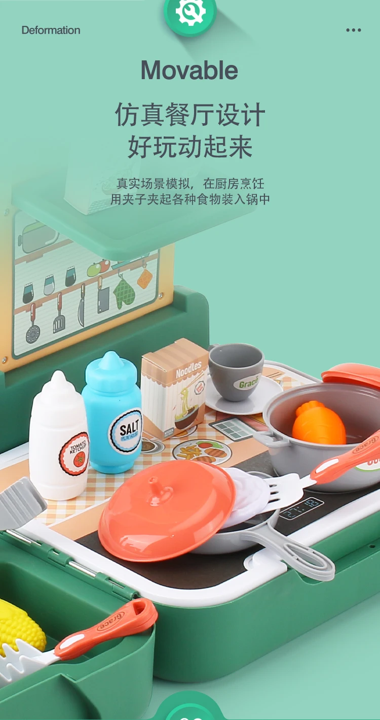 Educational Kitchen Sets Toys For Child Cooking Game Play ...