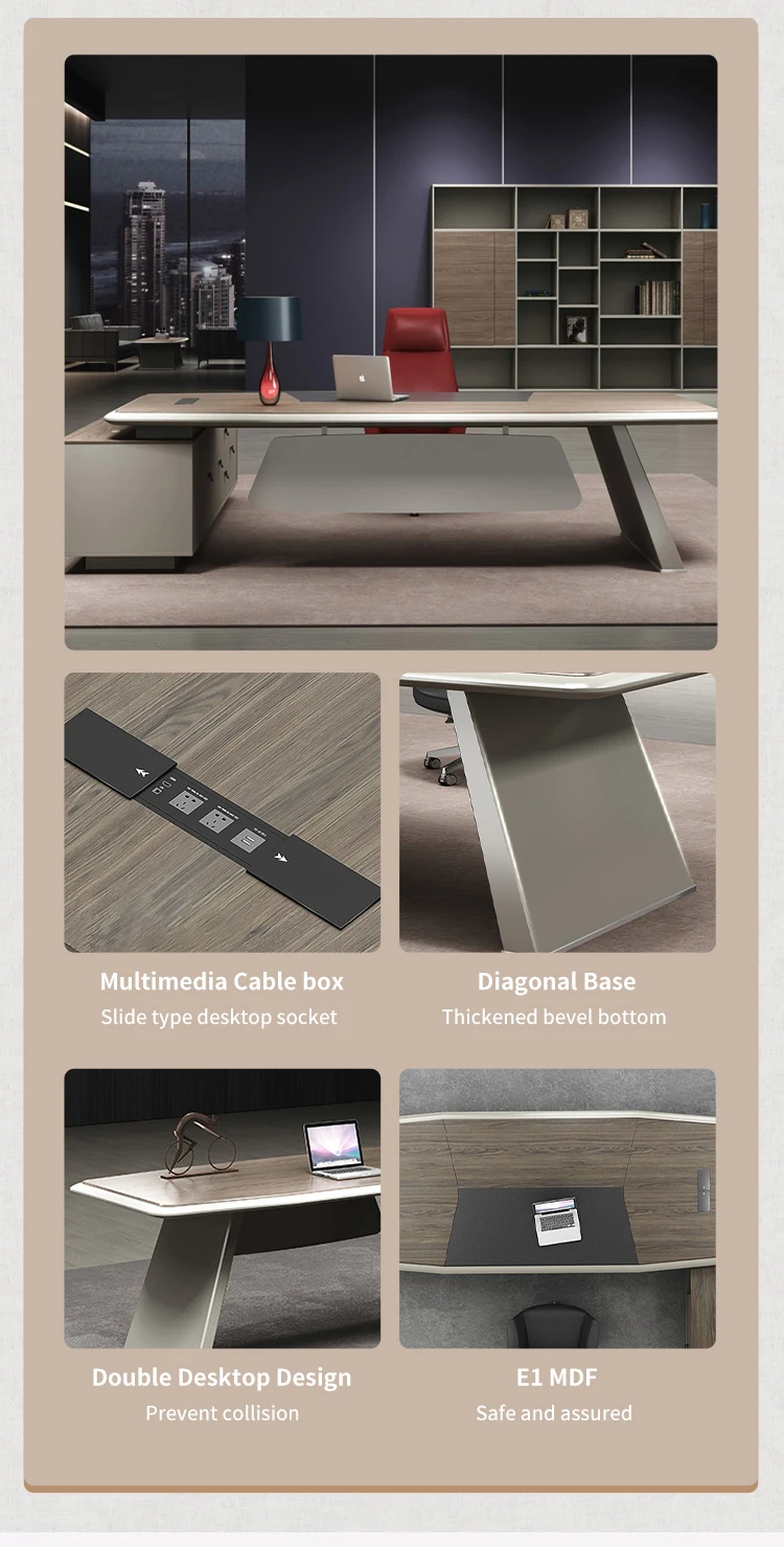High End CEO Table - Modern Office Furniture Luxury