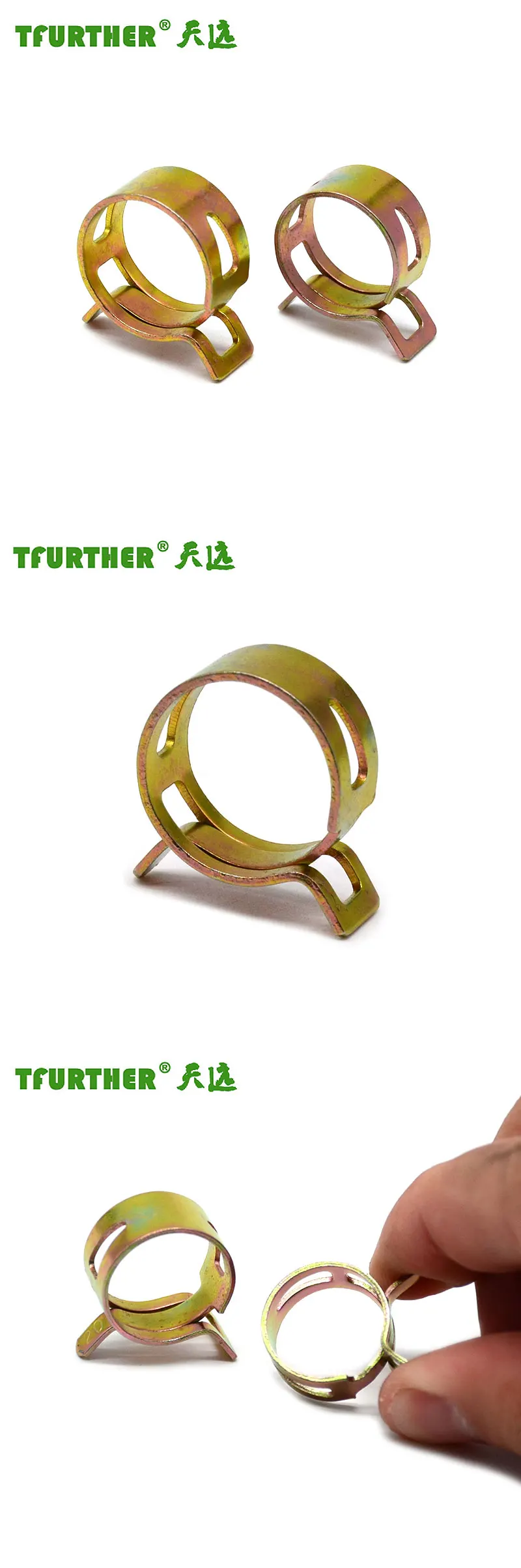 Galvanized Steel Hose Clamp Spring-loaded Clamp Zinc Spring Hose Clamp ...
