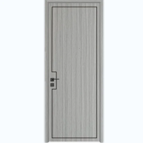 Msf-22016 Pvc Mdf Wooden Door With Aluminium Finish Budget-friendly ...