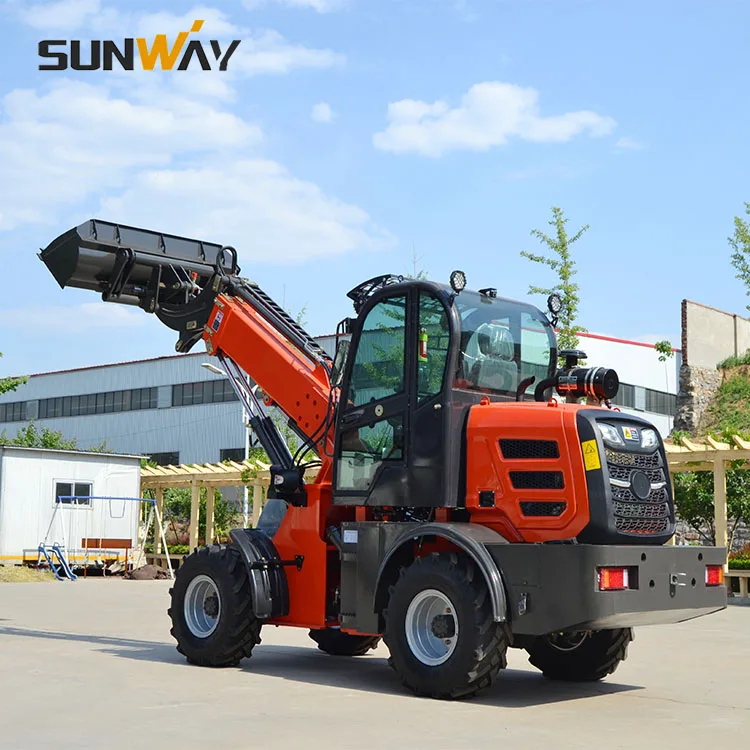1.5 Ton Telehandler Forklift Telescopic Front End Loader Telescoping Mini Wheel Loaders 1.5t ...